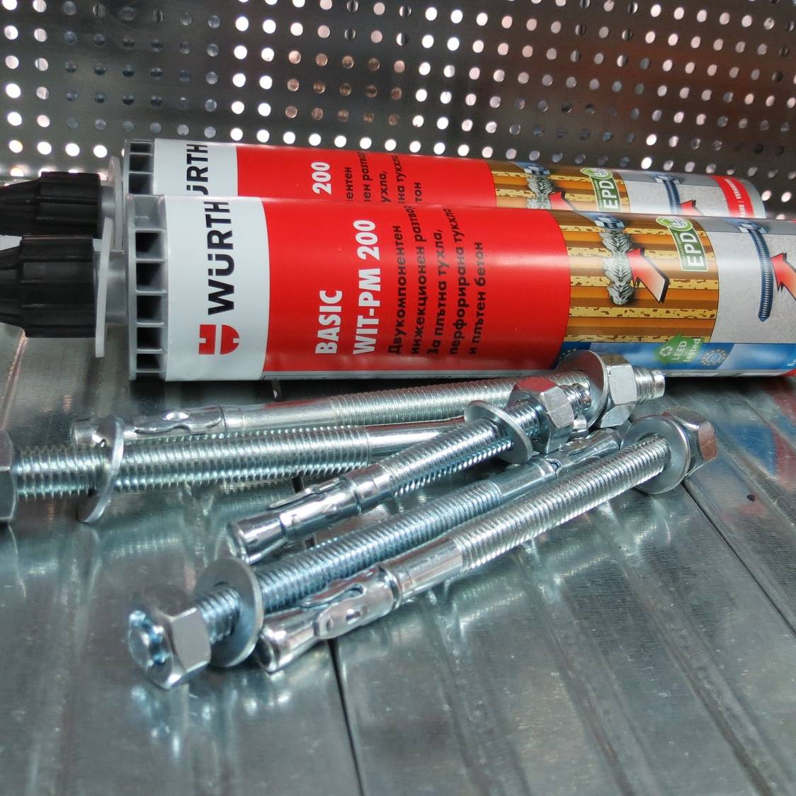 Anchors and injection solution